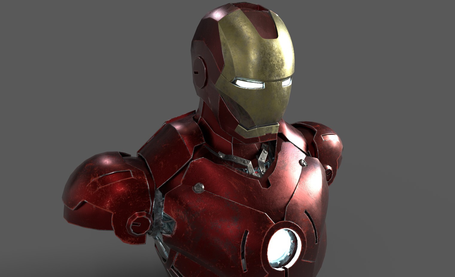 ArtStation - Iron Man Texture and Rendered