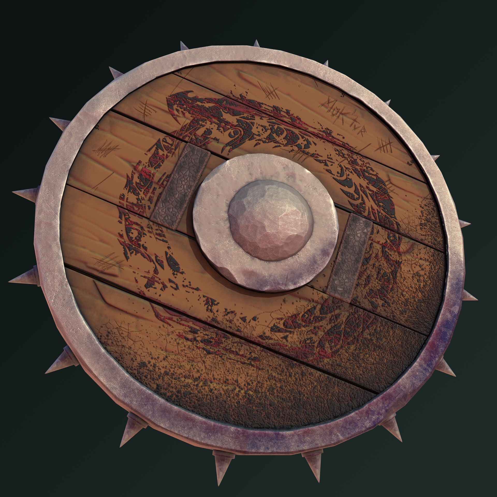ArtStation - Stylized Shield - Mok'tur 's shield