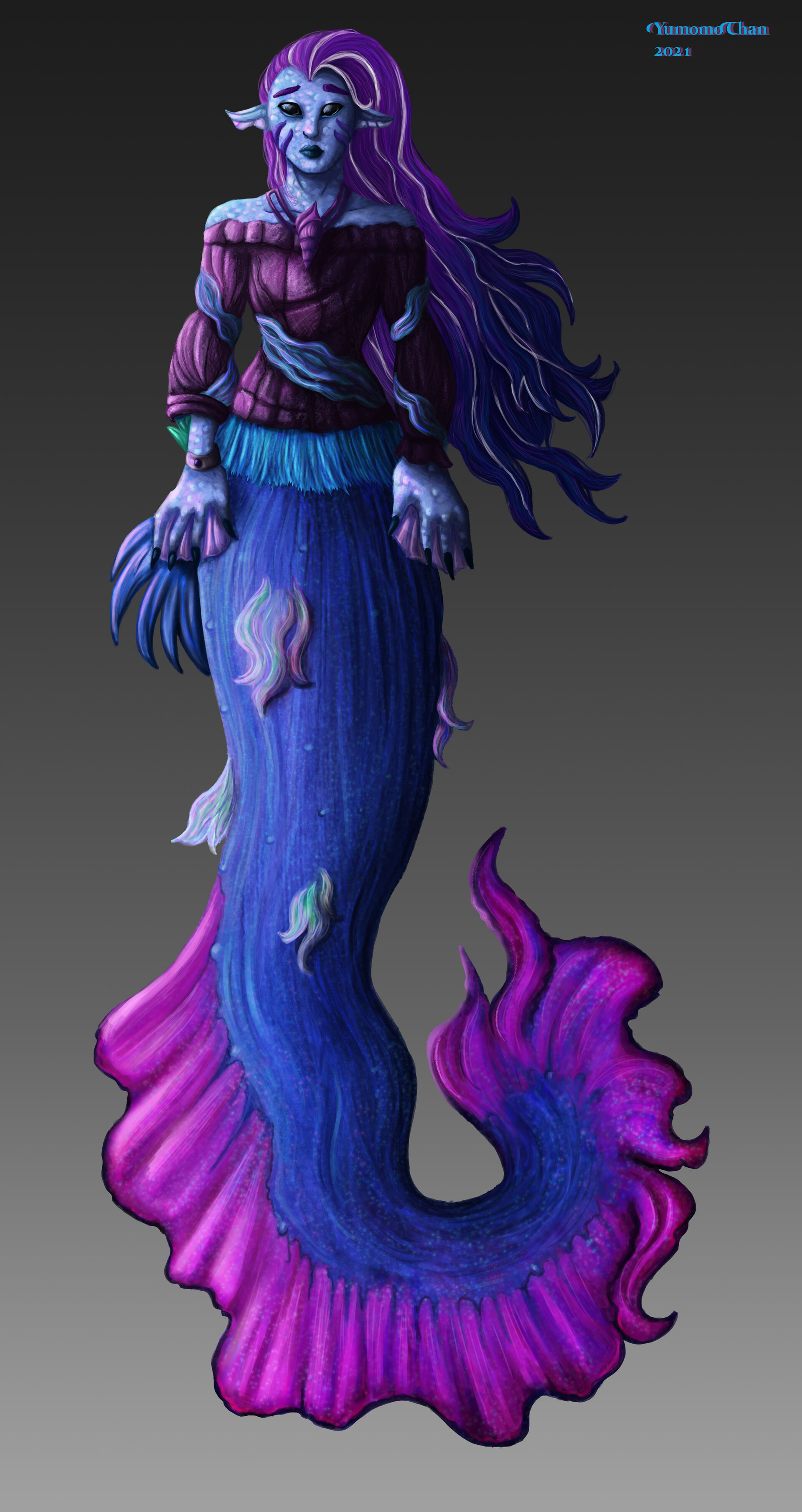 Anna Borzędowska - Betta Fish Mermaid - concept art
