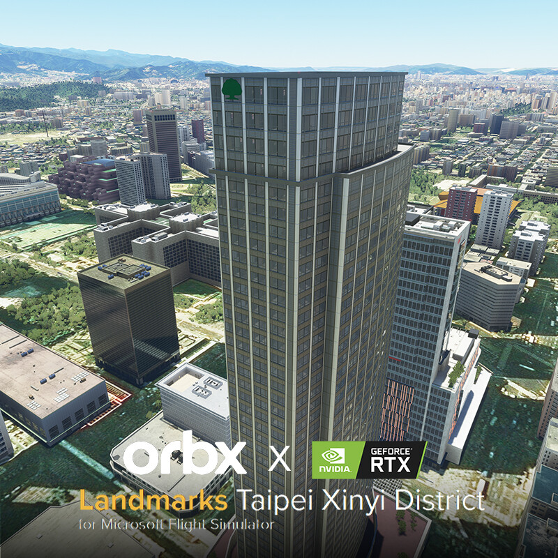 ArtStation - Landmarks Taipei Xinyi District for Microsoft Flight Simulator