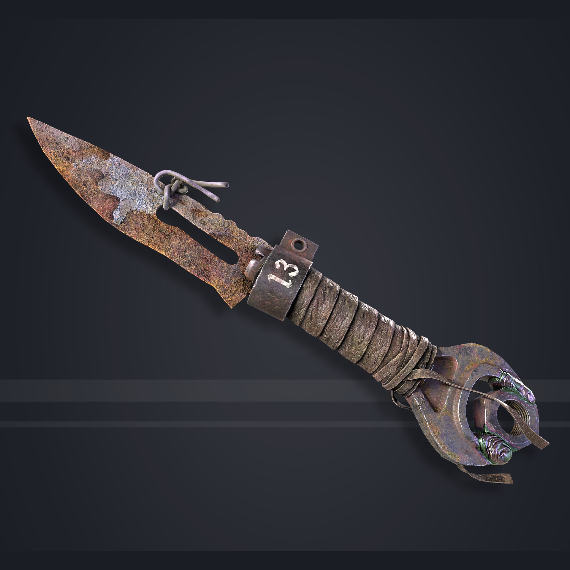 ArtStation - Post apocalyptic melee weapon