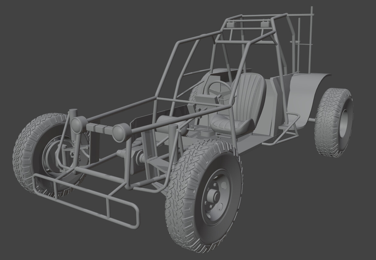 ArtStation - Half Life 2 Buggy/ScoutCar Remake WIP