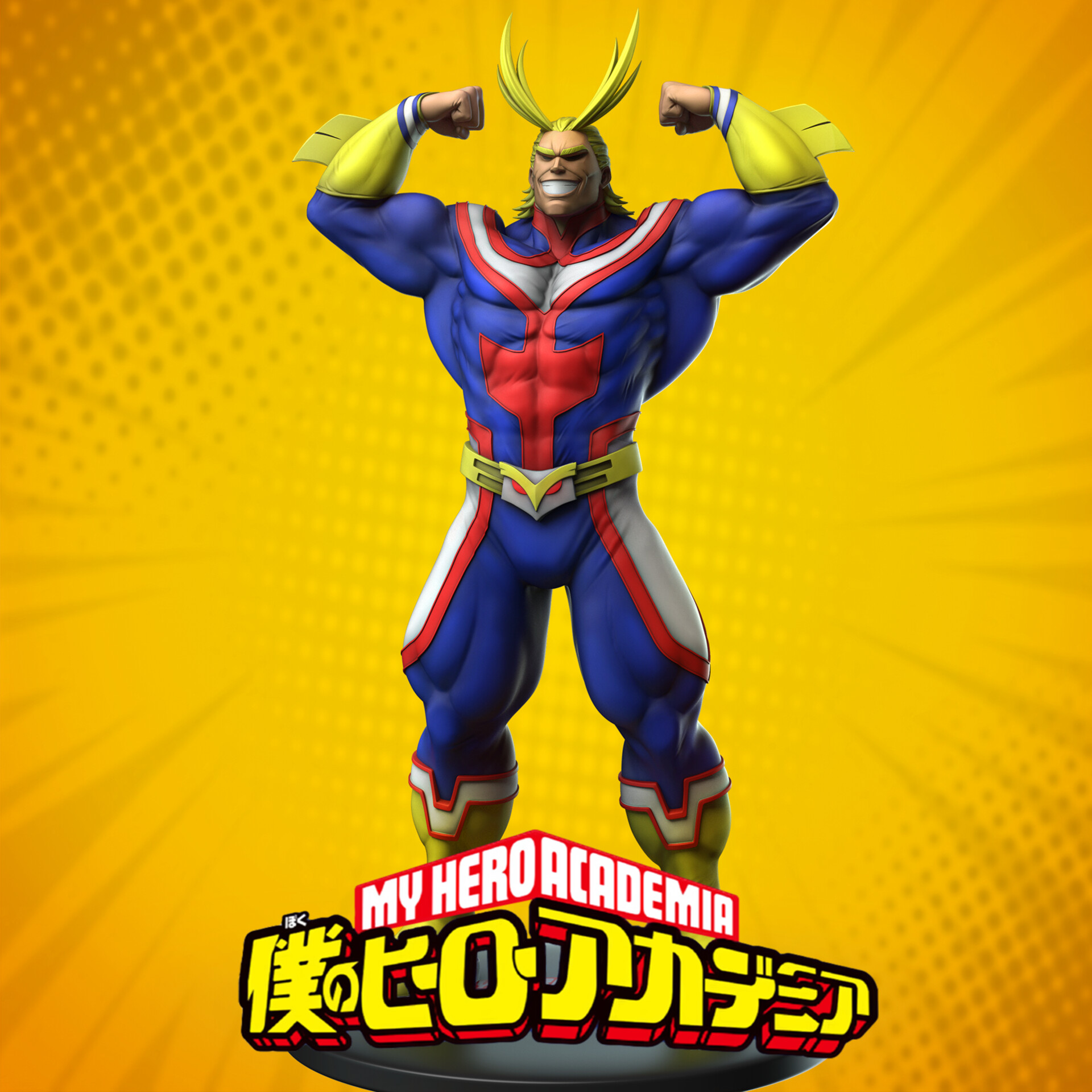 ArtStation - All Might Statue Fan Art