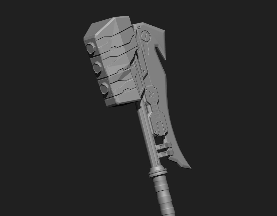 ArtStation - Halo 3 Gravity Hammer Fanart