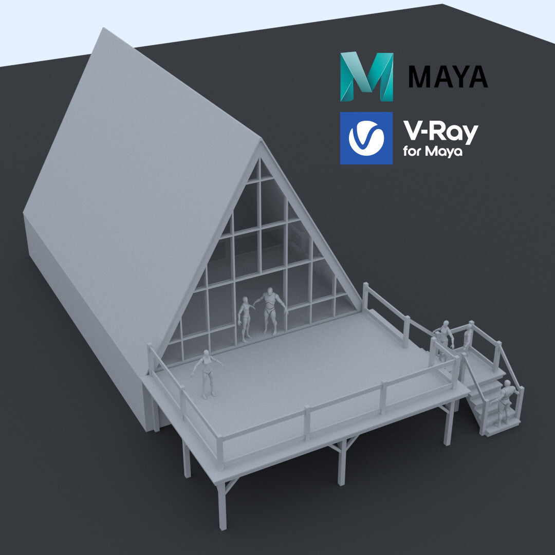 ArtStation - Modular A-Frame House