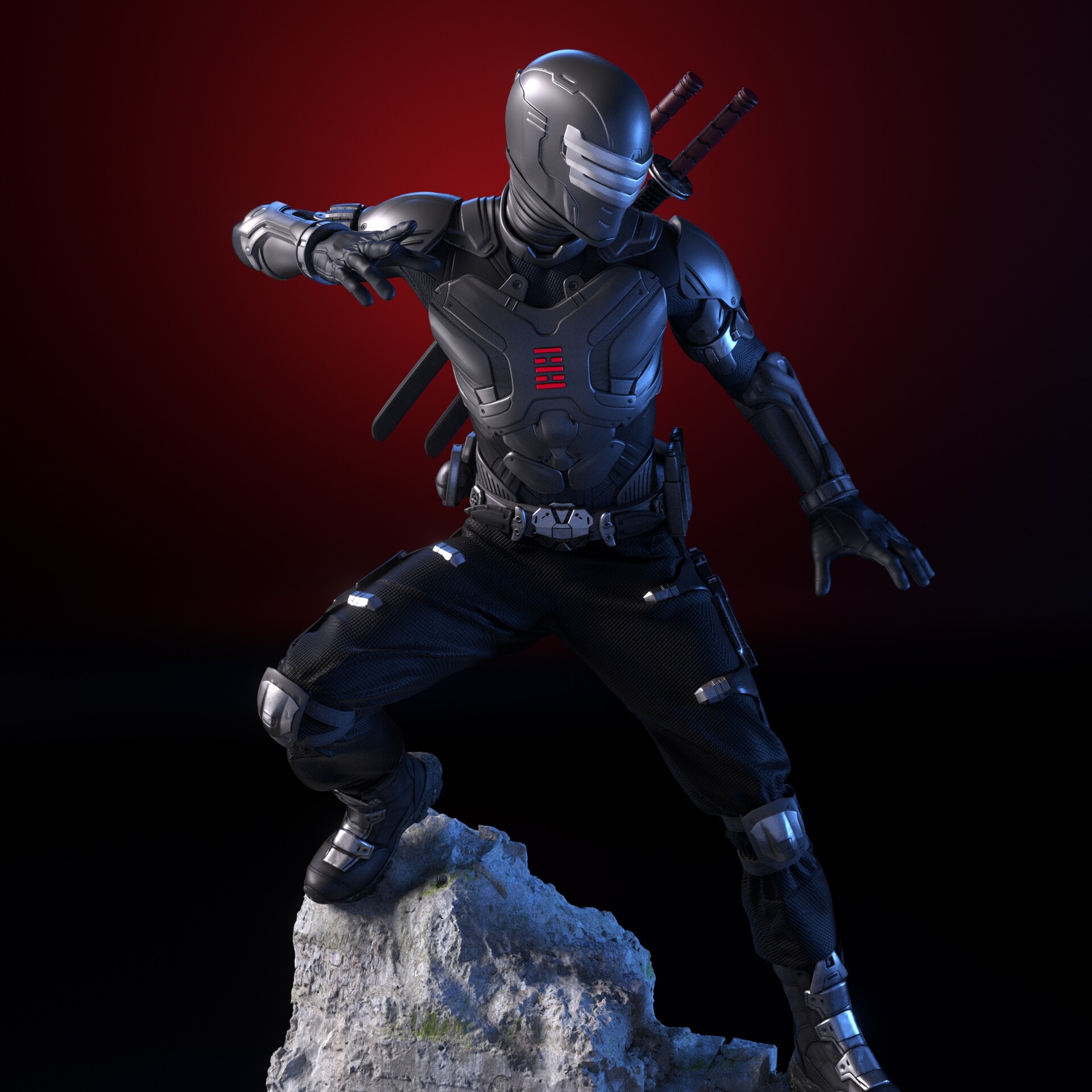 ArtStation - Snake Eyes Statue