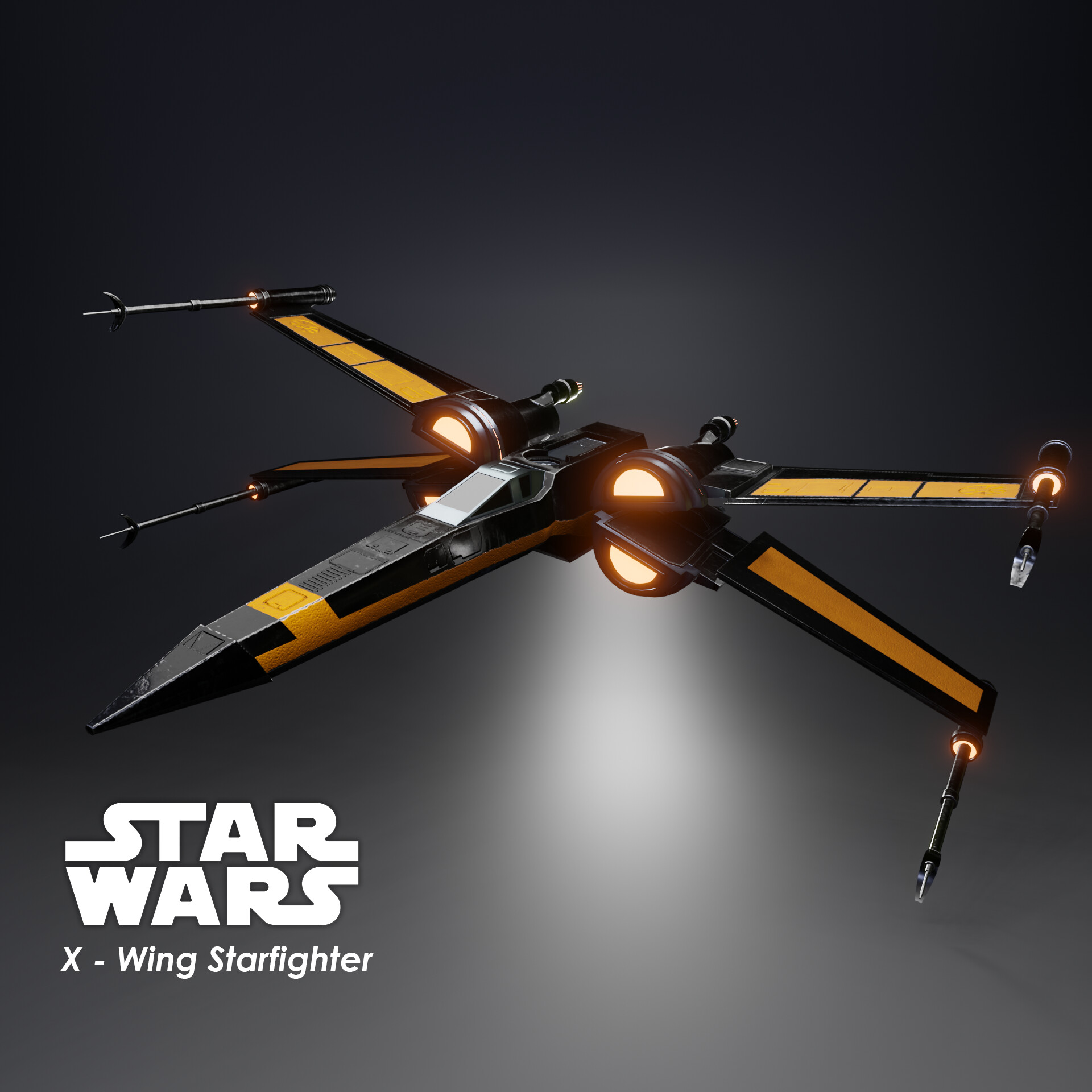 ArtStation - Revell Poe's X-Wing Fighter