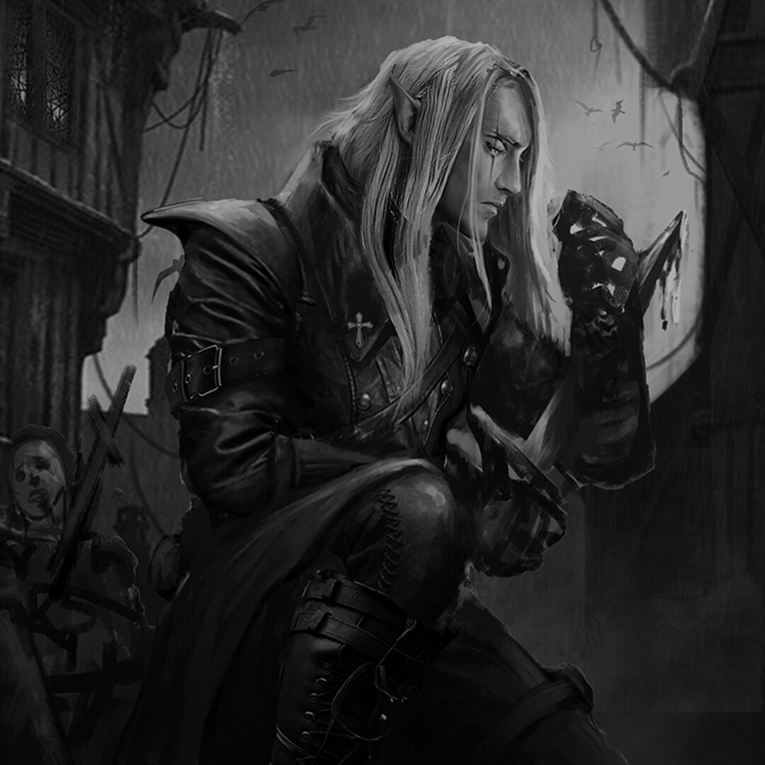 ArtStation - Project: Card Game | Dark Elf Assassin Process