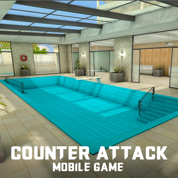 ArtStation - Pool Map - Counter Attack (Mobile Game)