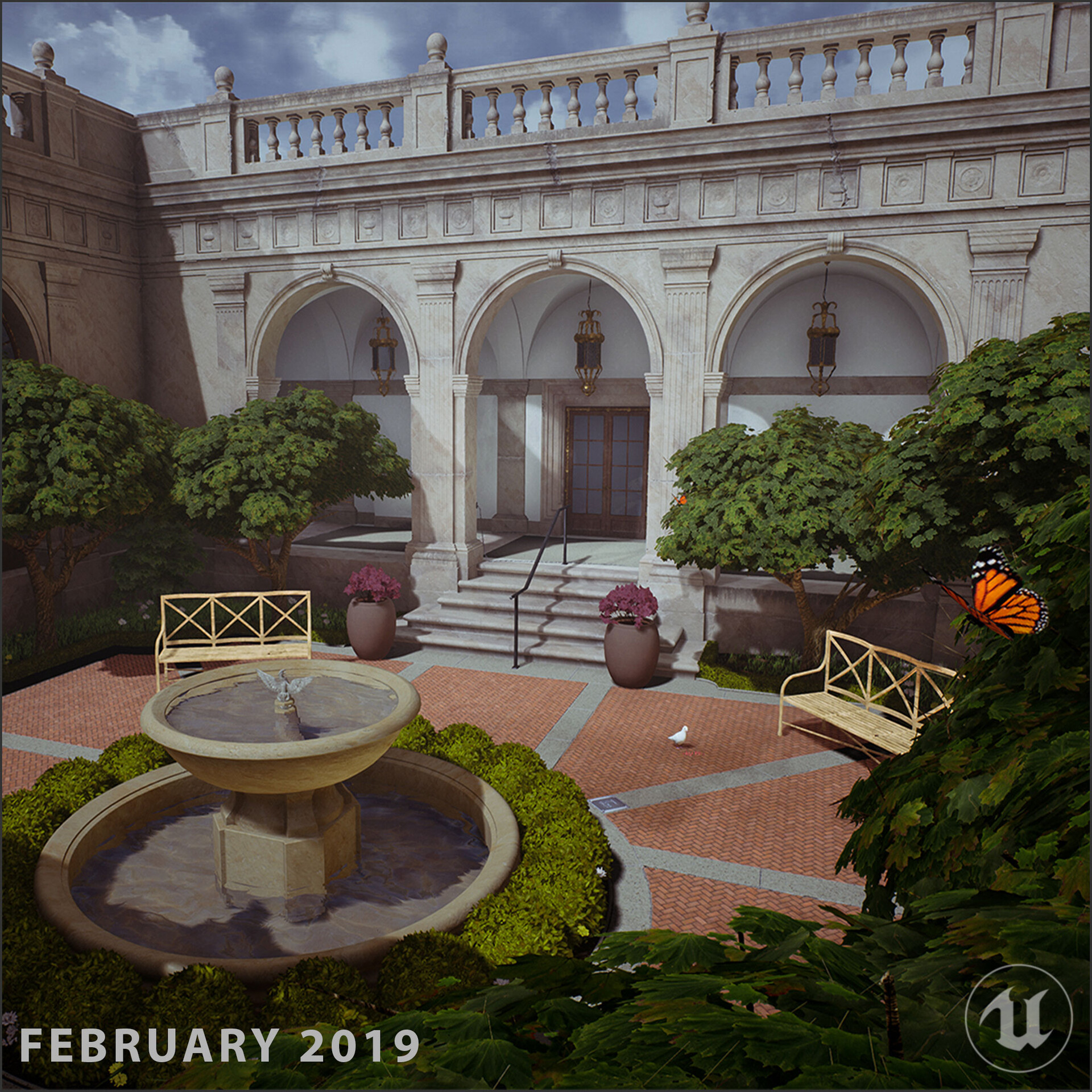 ArtStation - Cozy Courtyard