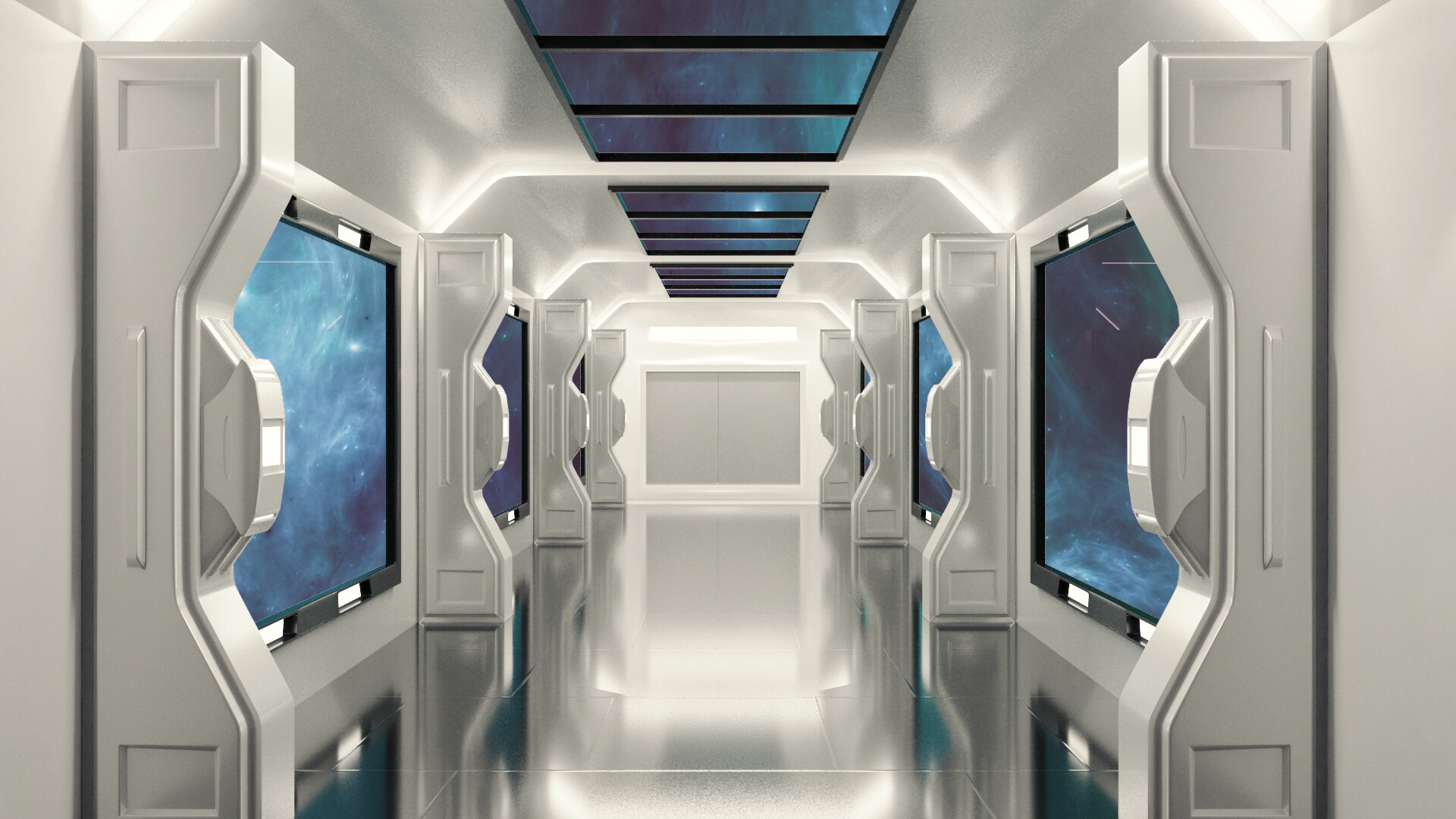 ArtStation - Space ship interior