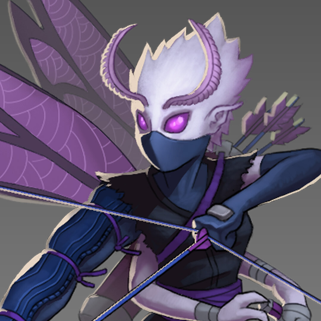 ArtStation - Yumi - The moth ninja