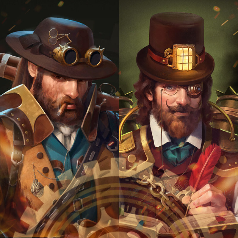 ArtStation - The rifleman and the inventor - Steampunk characters