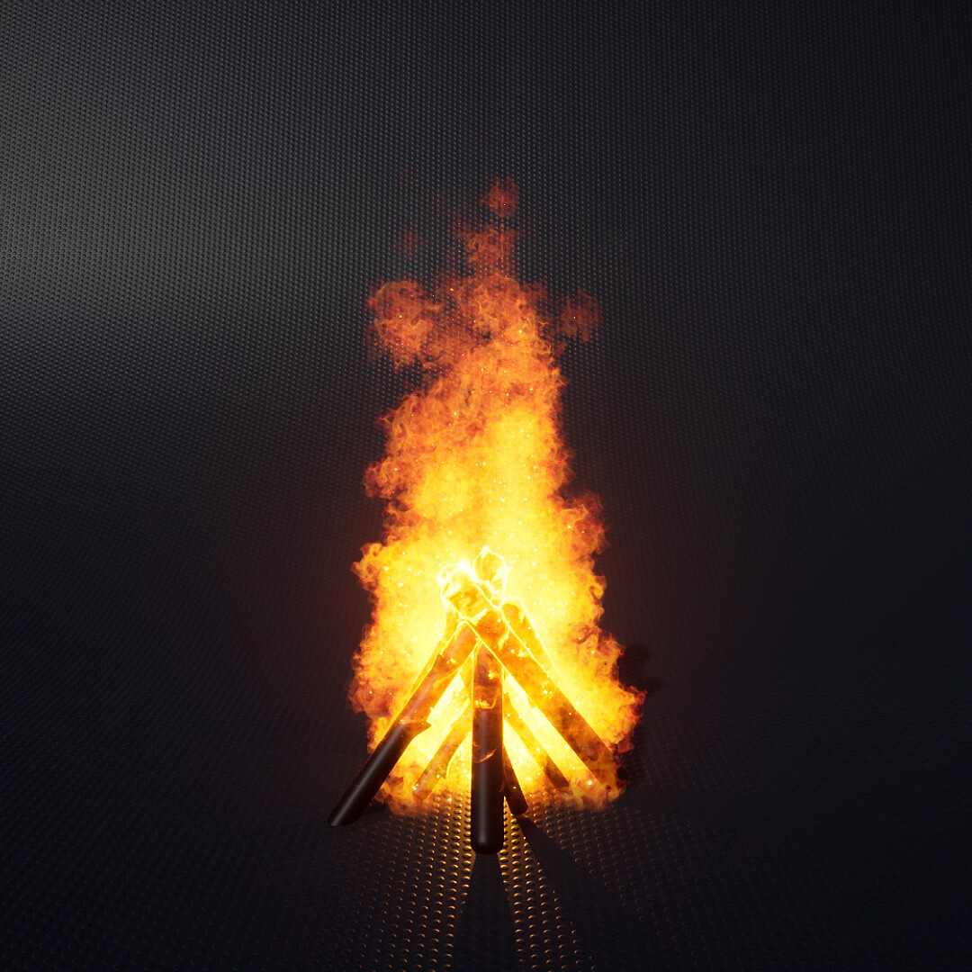 ArtStation - Bonfire. Unreal Engine effect (Niagara).