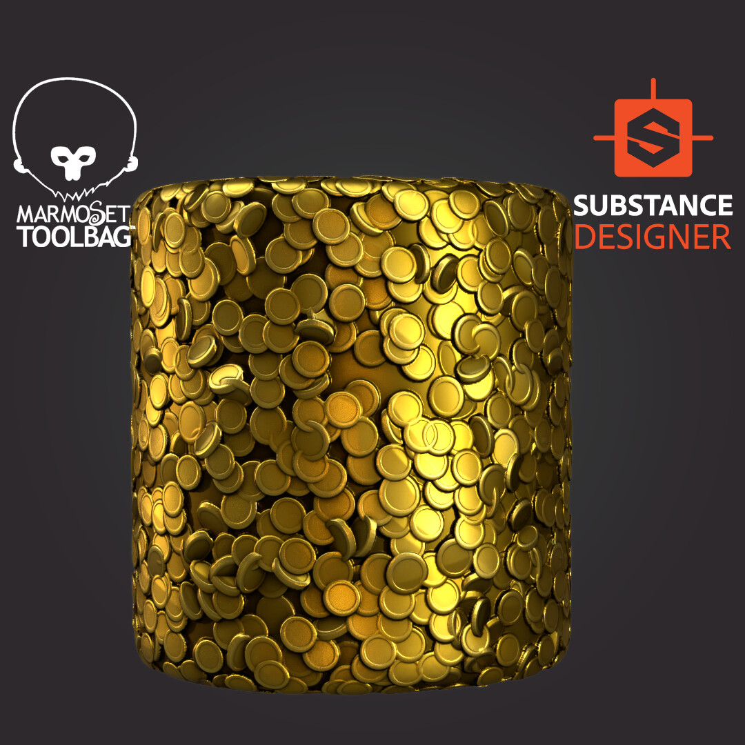 ArtStation - stylized coins