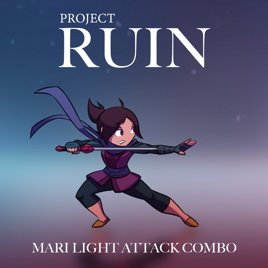 ArtStation - Mari Light Attack Combo Animation
