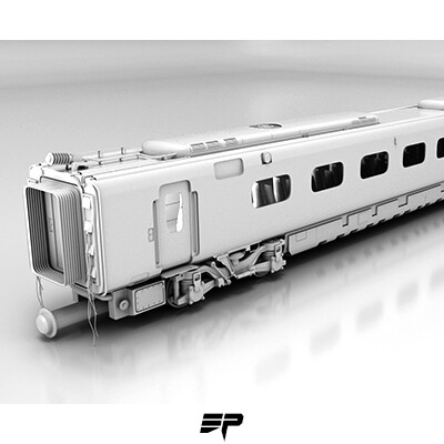 ArtStation - GWR Train Model
