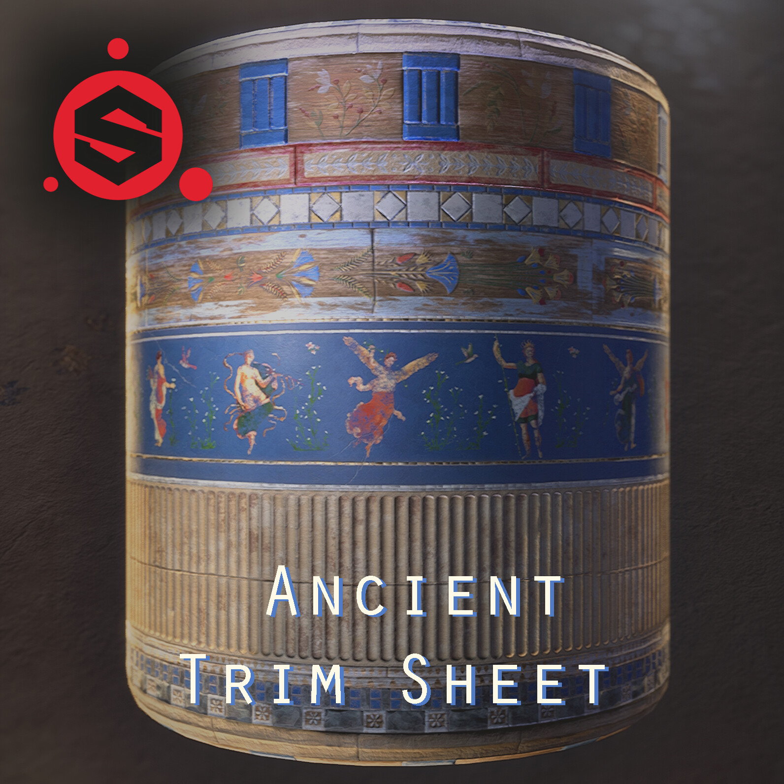 ArtStation - Ancient Trim Sheet