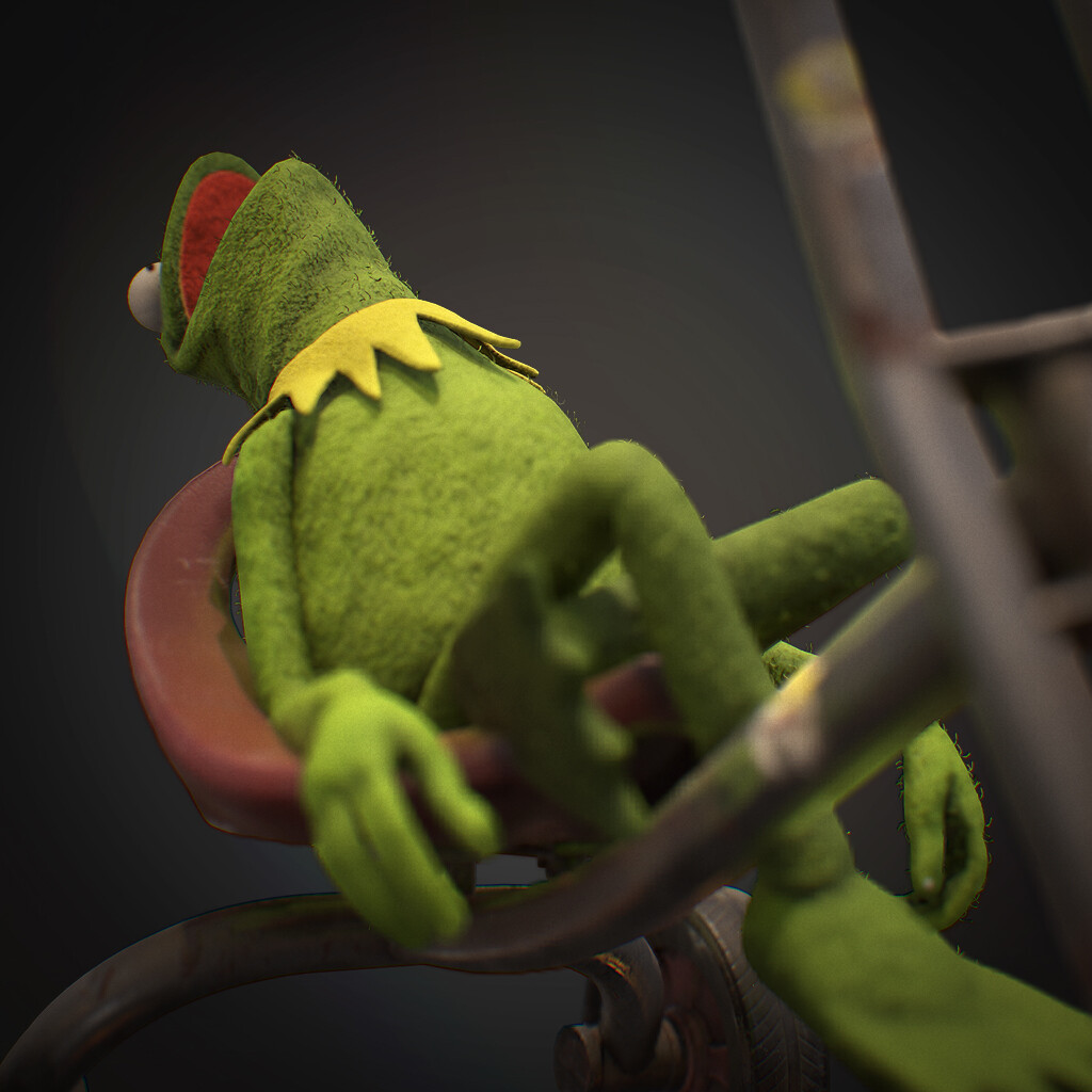 ArtStation - Kermit on a tricycle