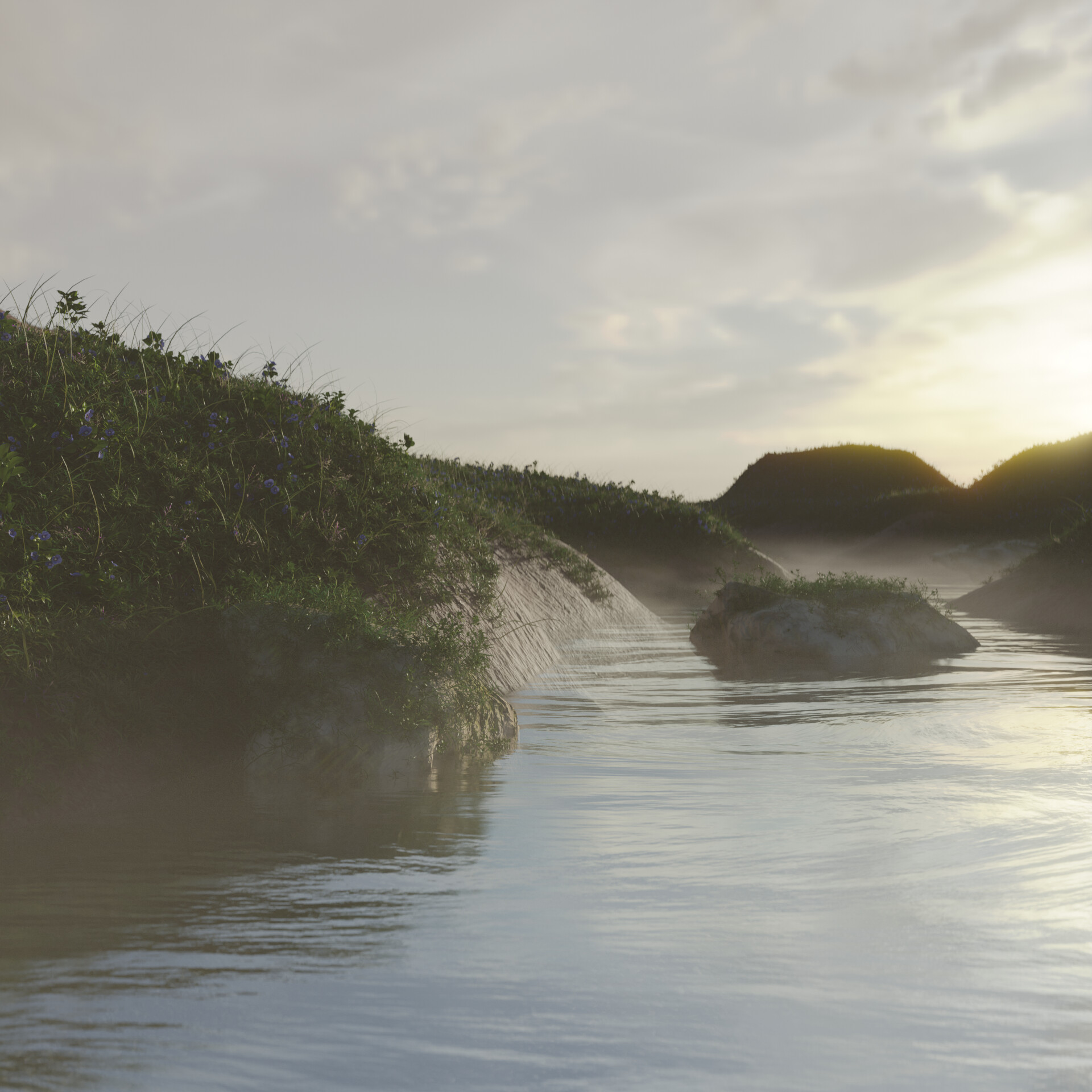 ArtStation - River side