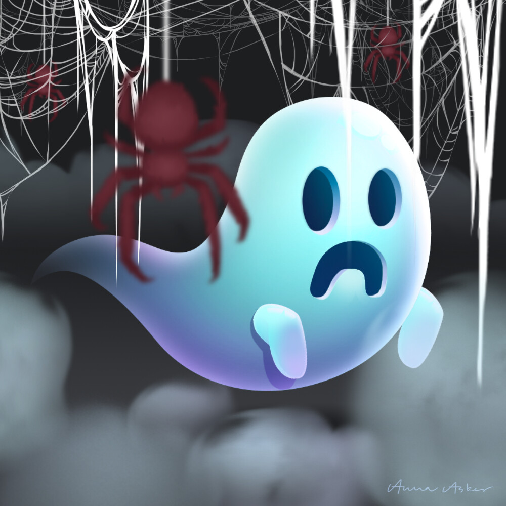 ArtStation - Scared ghost