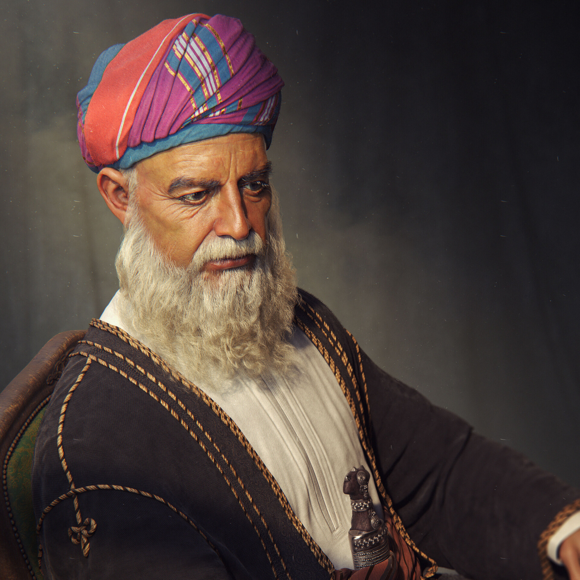 ArtStation - Portrait of Said bin Sultan