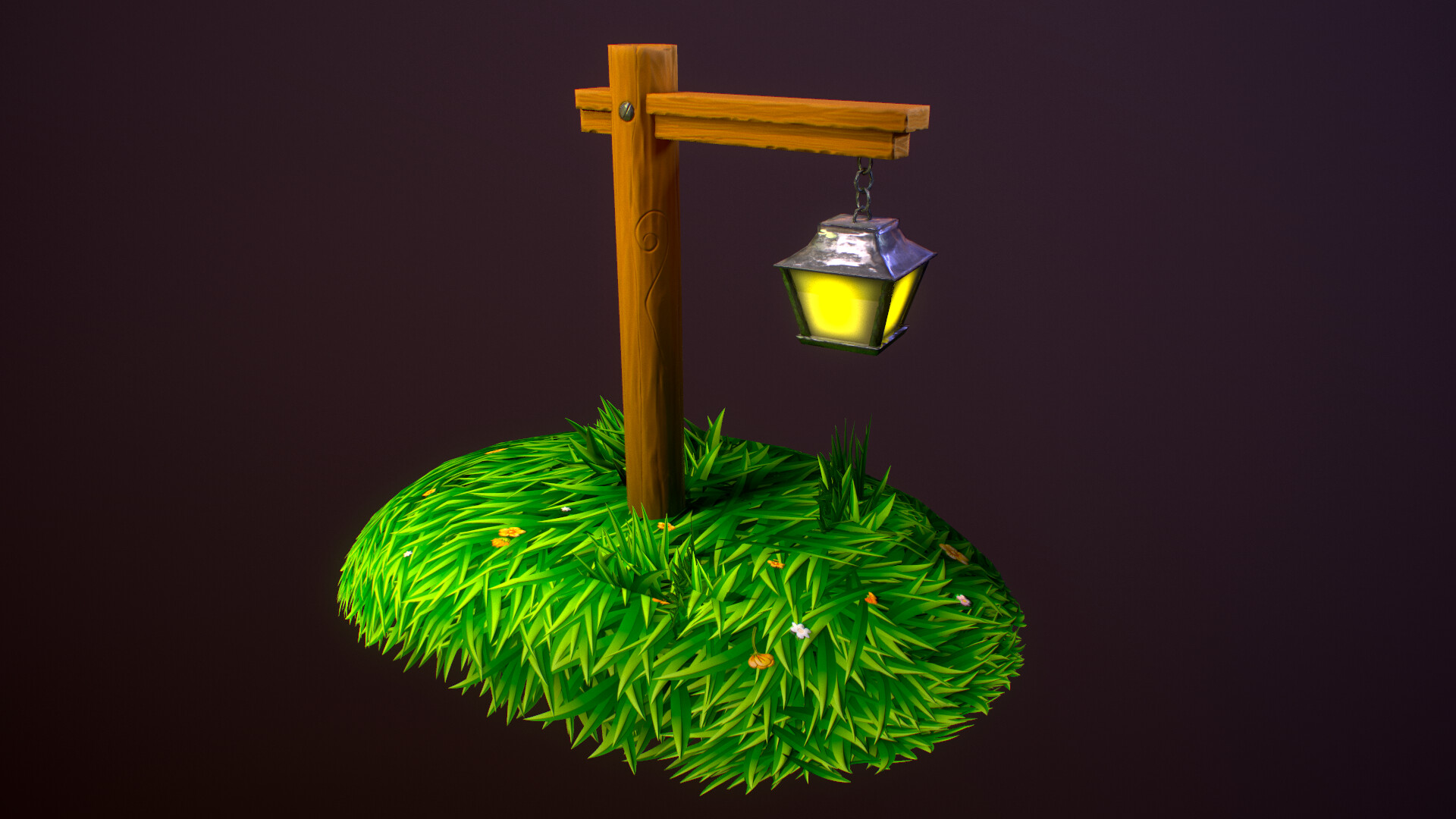ArtStation - Stylized street lamp