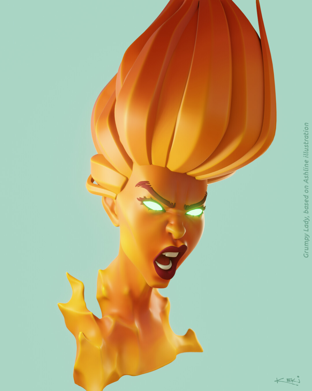 ArtStation - Grumpy Lady