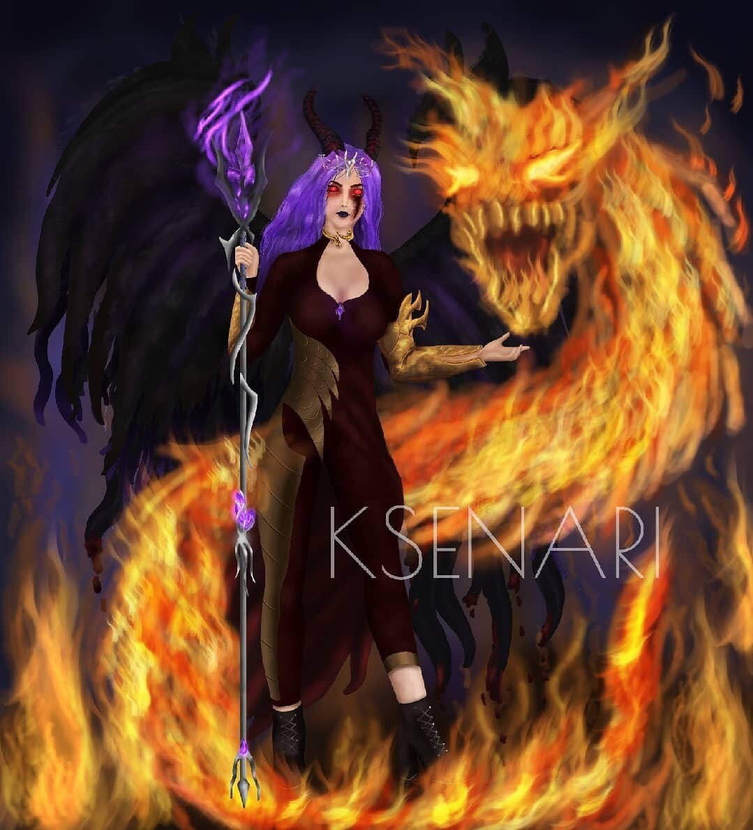 ArtStation - Fire demon: art collection