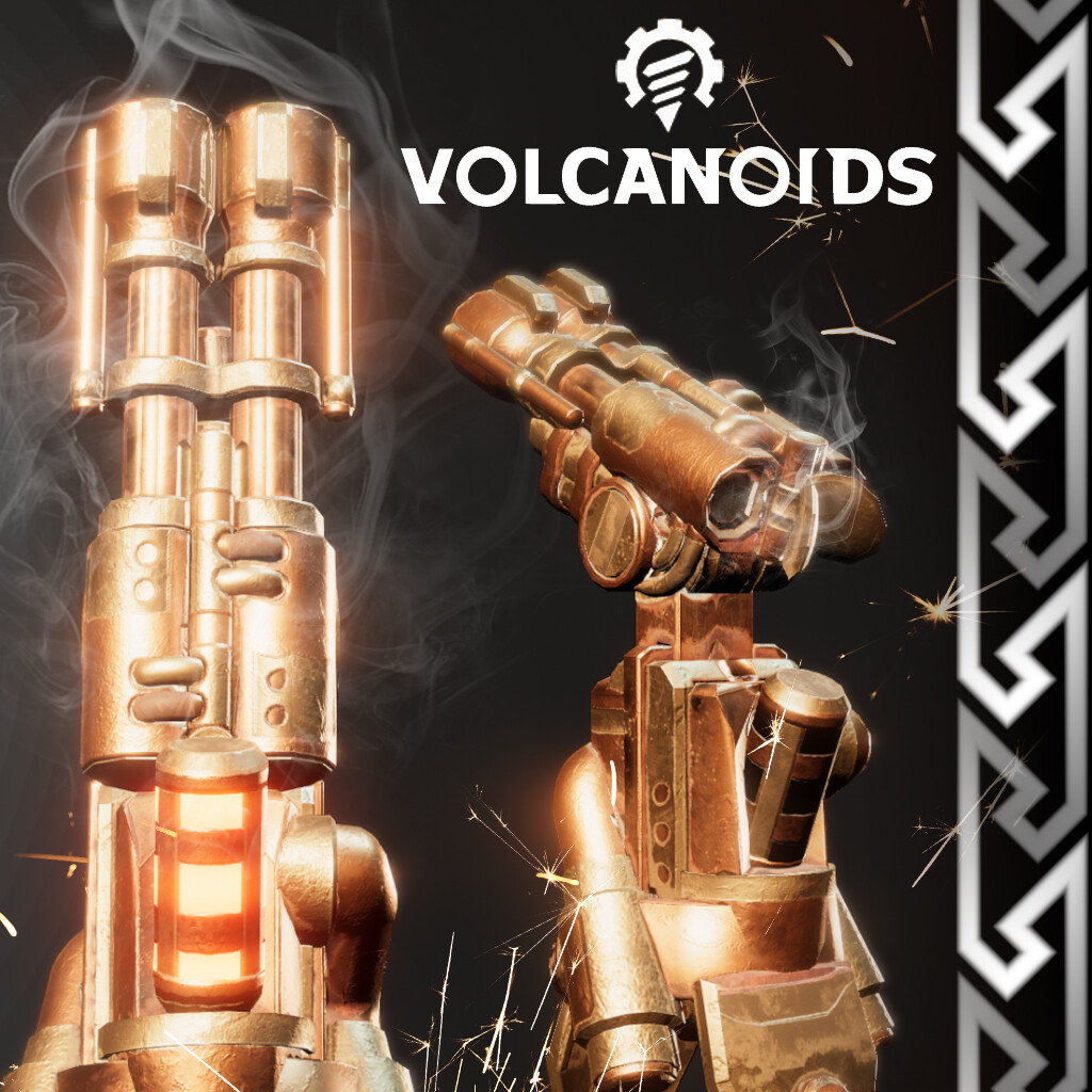ArtStation - Steampunk weapons - Shotgun . Volcanoids Project.