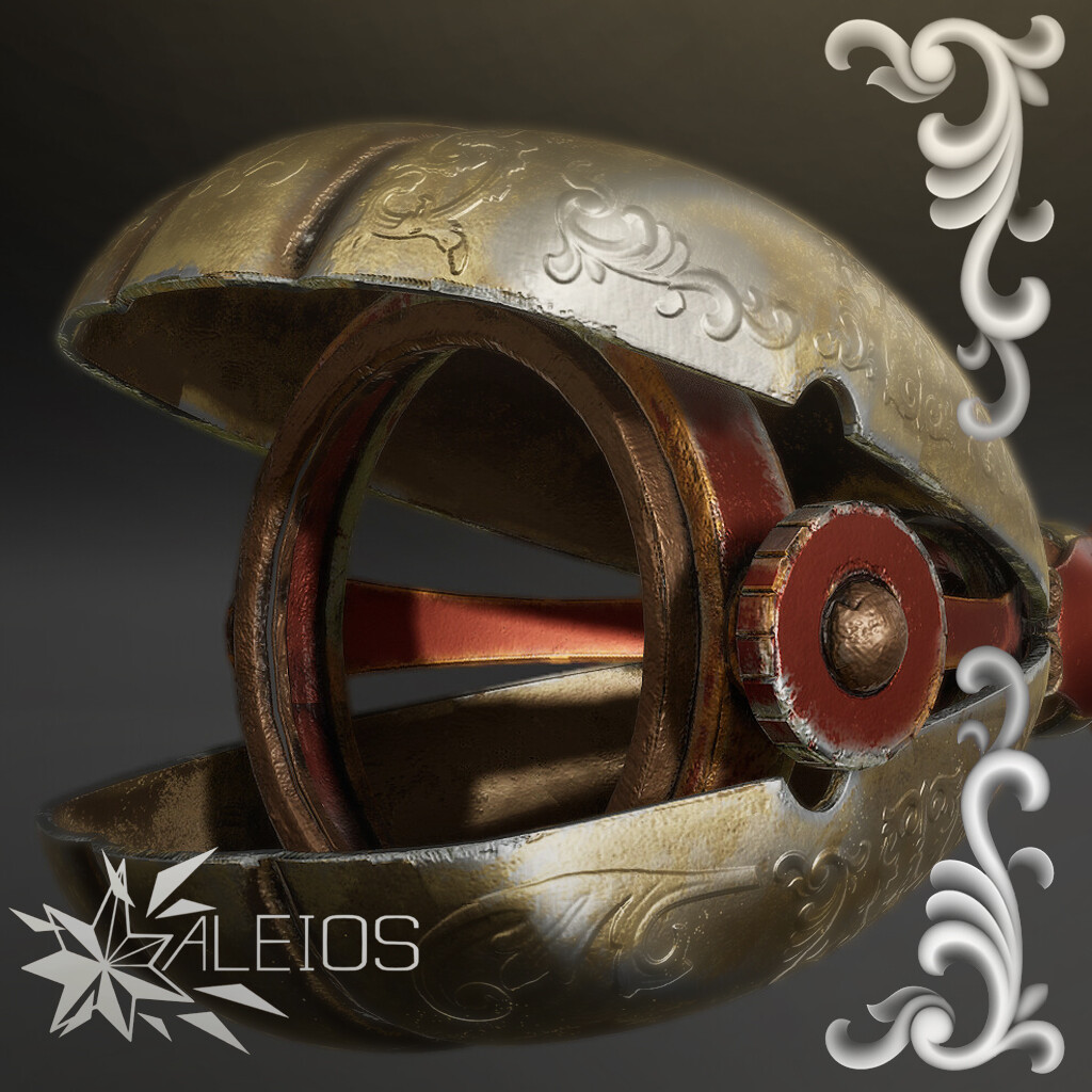 ArtStation - Victorian Fold-able spy glass.