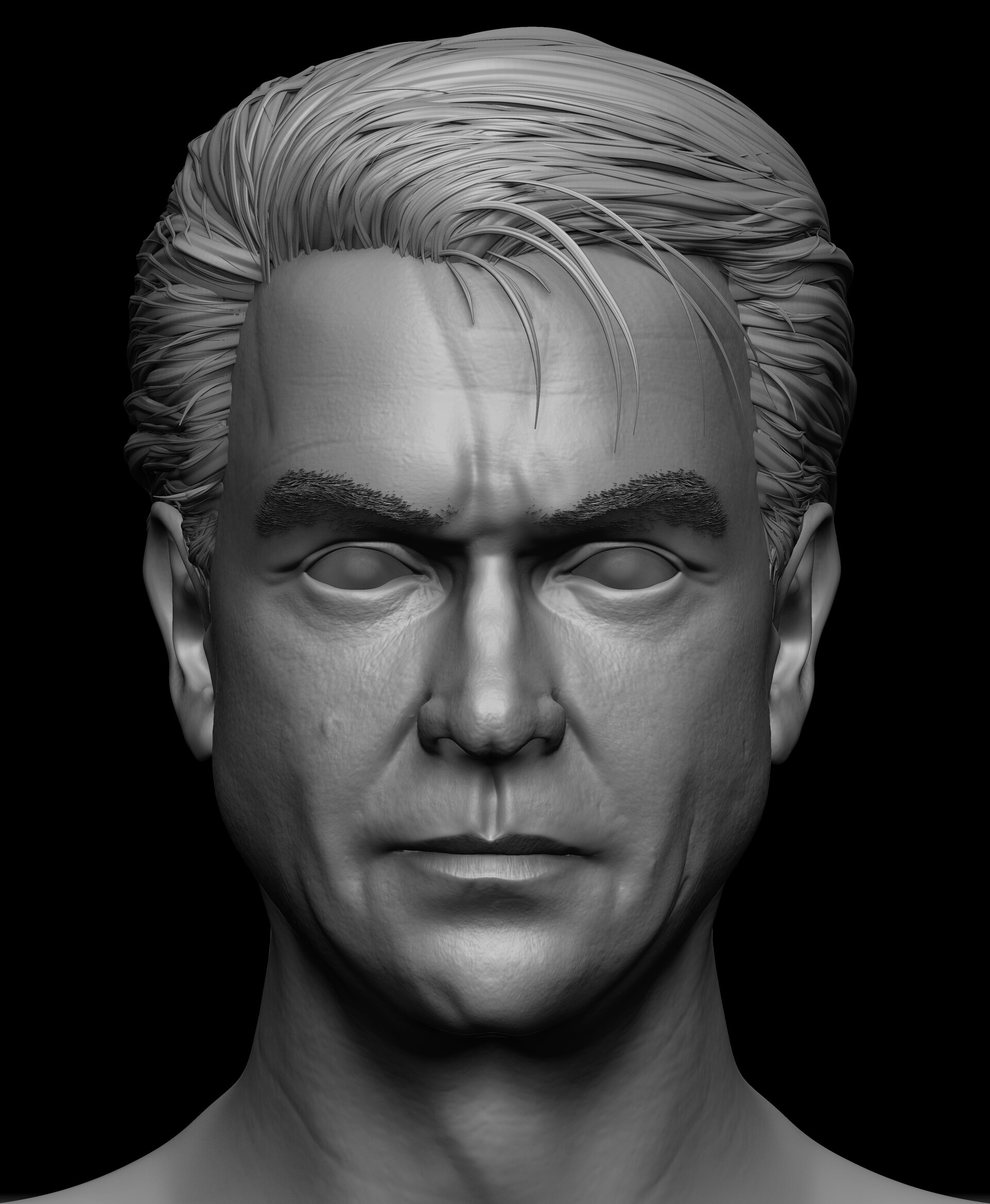 ArtStation - Sam Neill - portrait practice