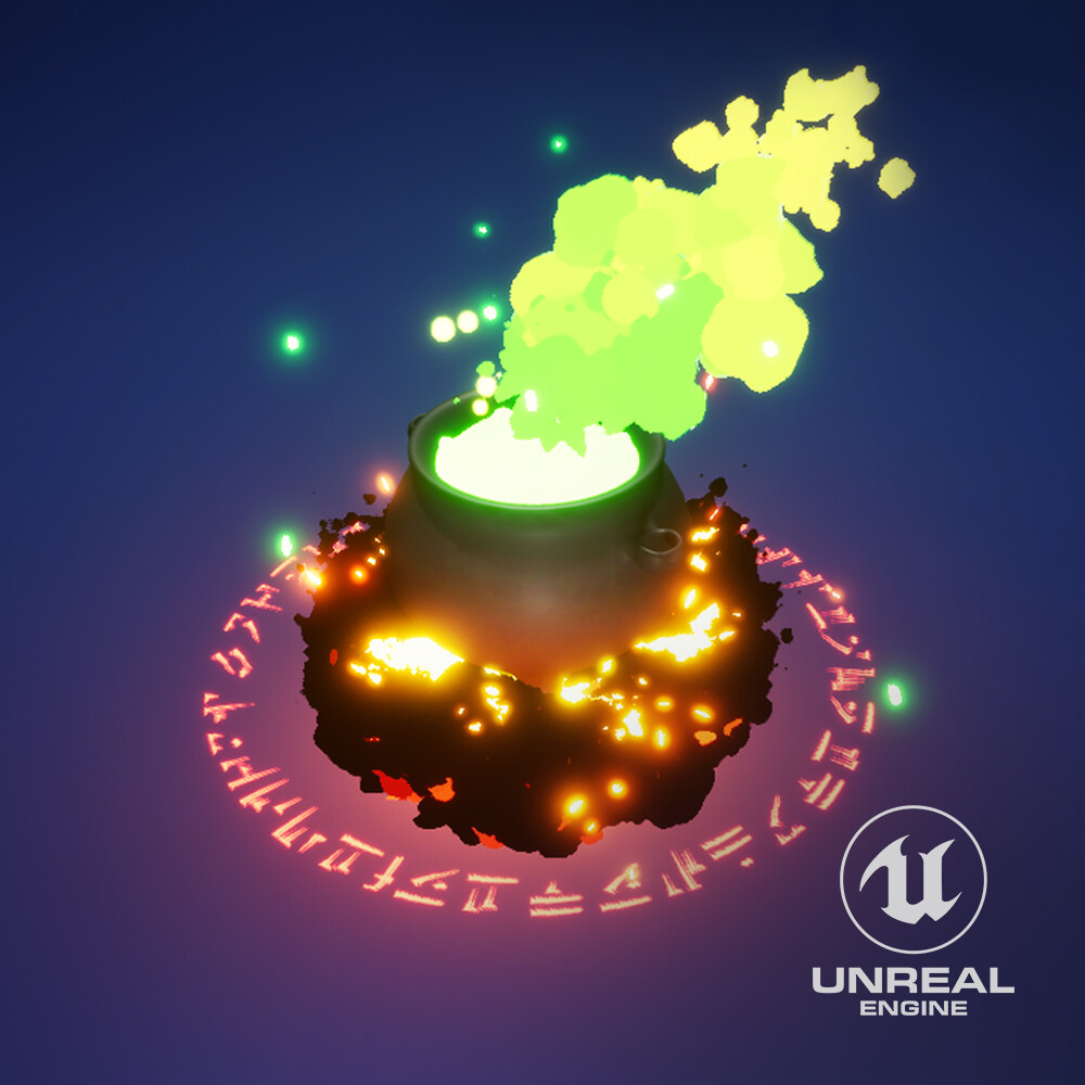 ArtStation - Boiling Cauldron - VFX Effect