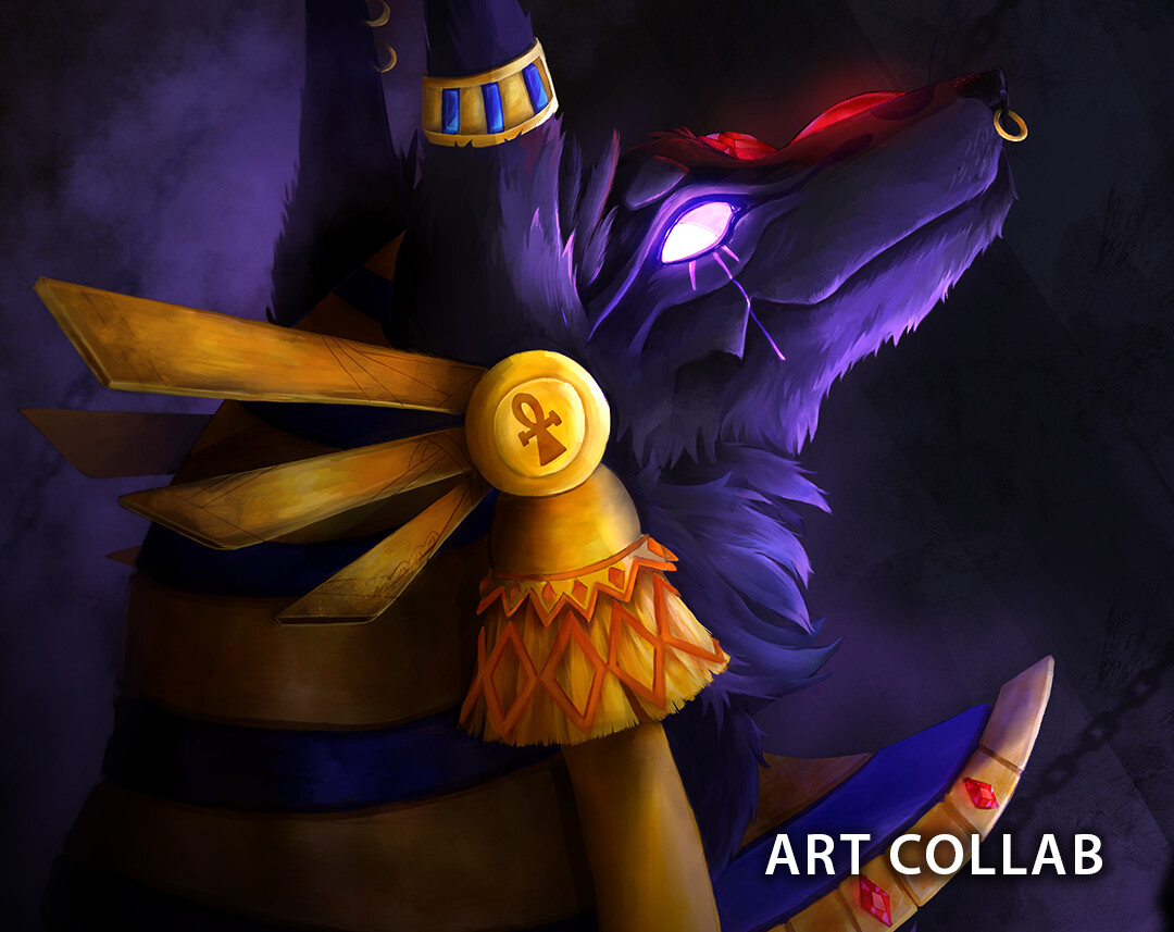 ArtStation - Anúbis - Card illustration collab