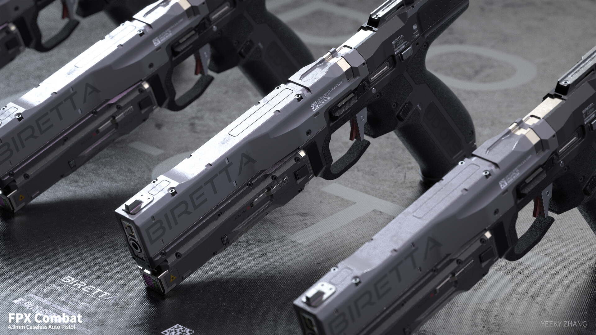 ArtStation - FPX Combat - 4.3mm Caseless Auto Pistol