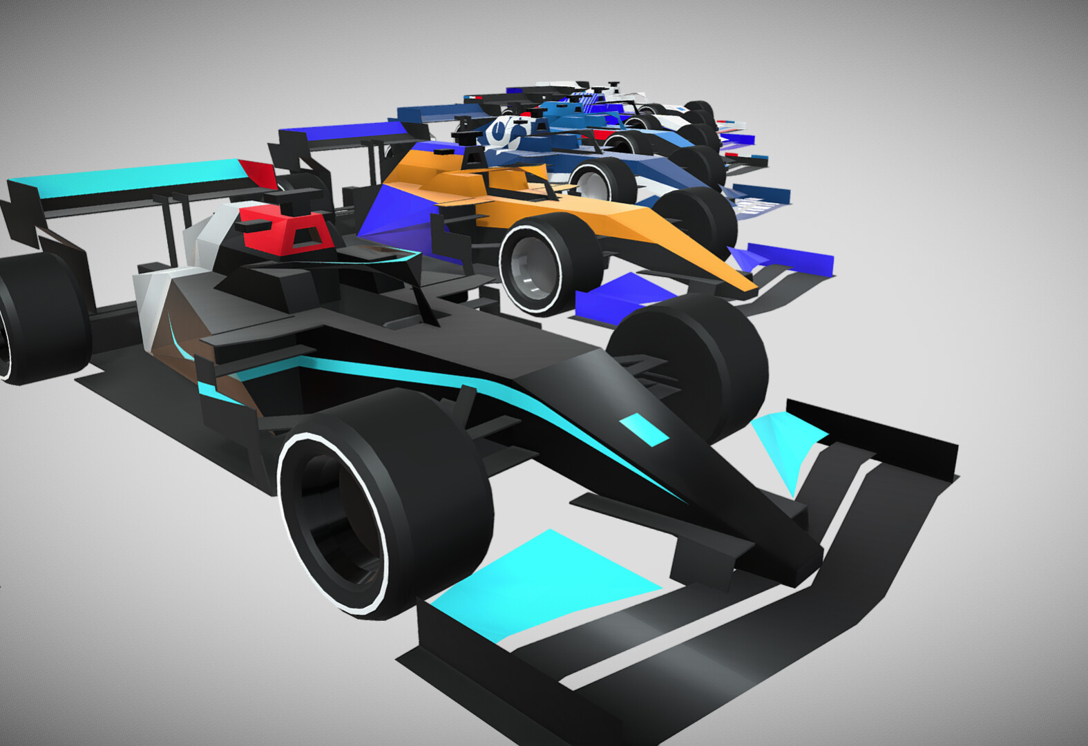 ArtStation - 2021 Season F1 - Low Poly Models