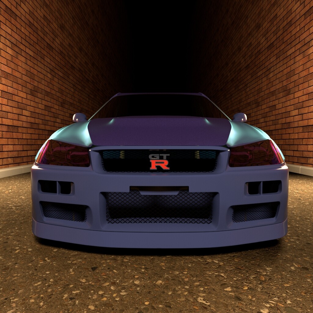 ArtStation - Nissan Skyline GTR R34