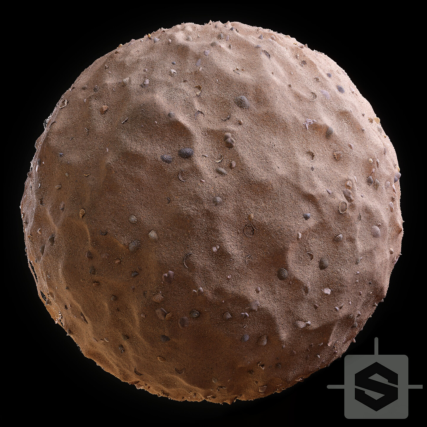 ArtStation - Procedural sand with seashells
