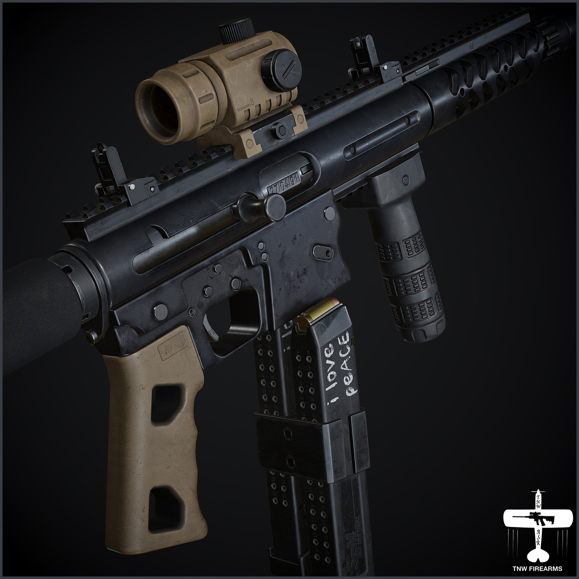 ArtStation - Modular : TNW 10mm Aero Survival Rifle