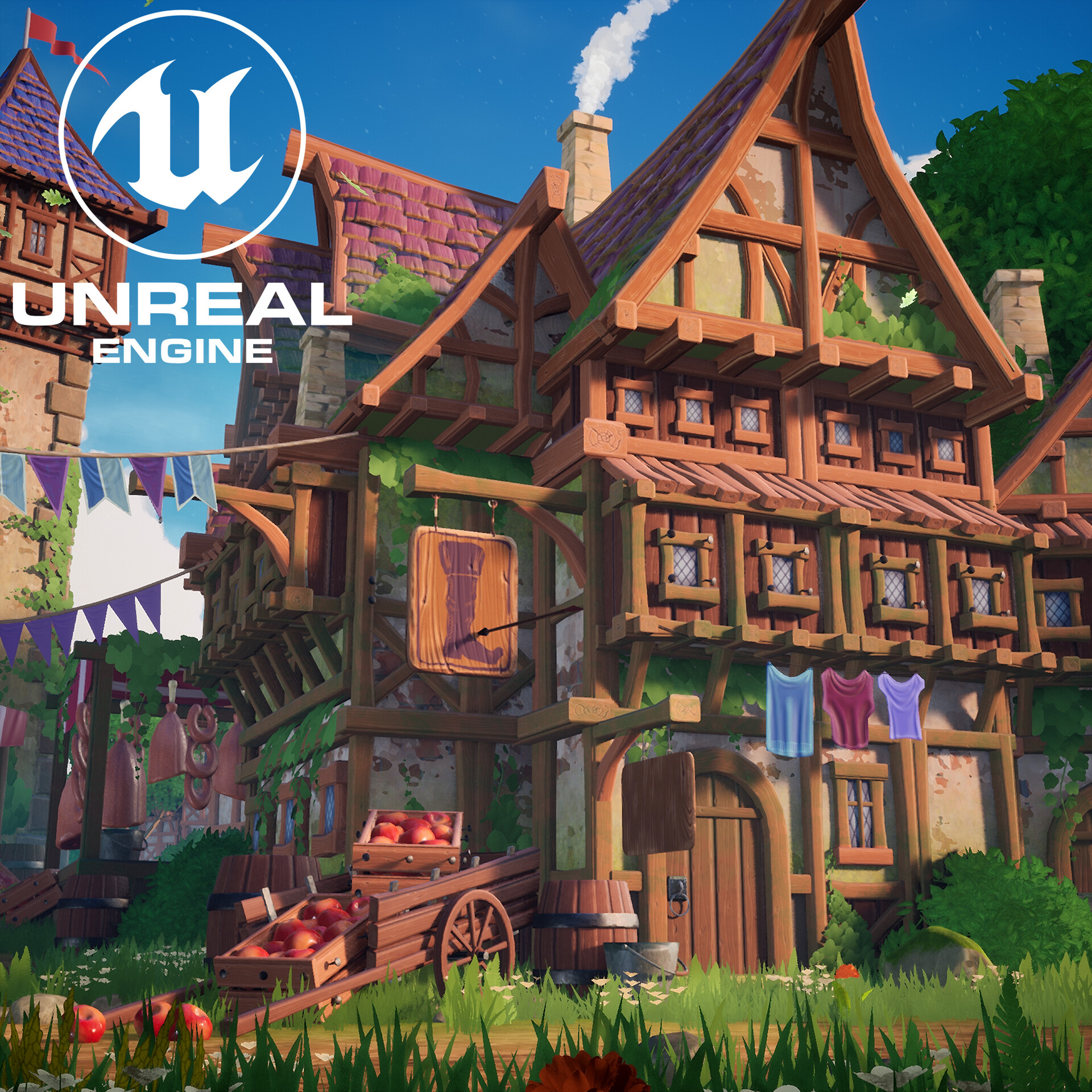 ArtStation - Stylized Medieval Village