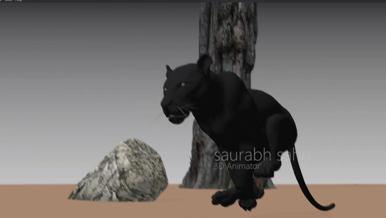 ArtStation - Black Panther Run Animation