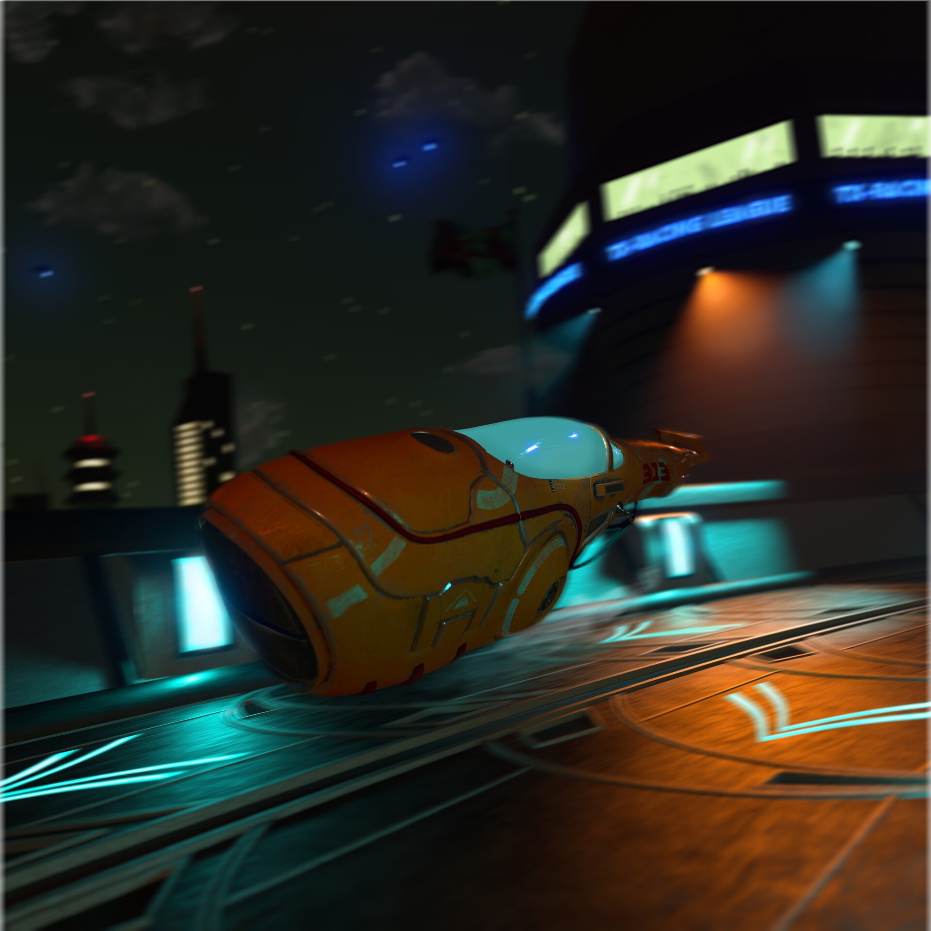 ArtStation - 313_Racing Ship