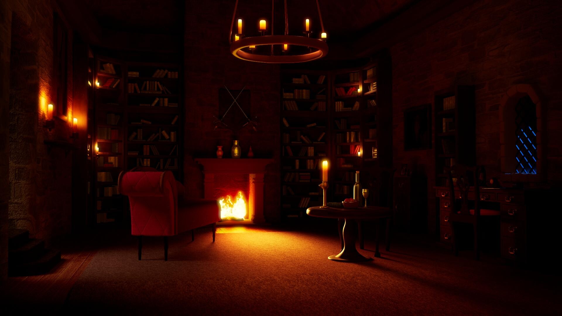 ArtStation - Library Scene