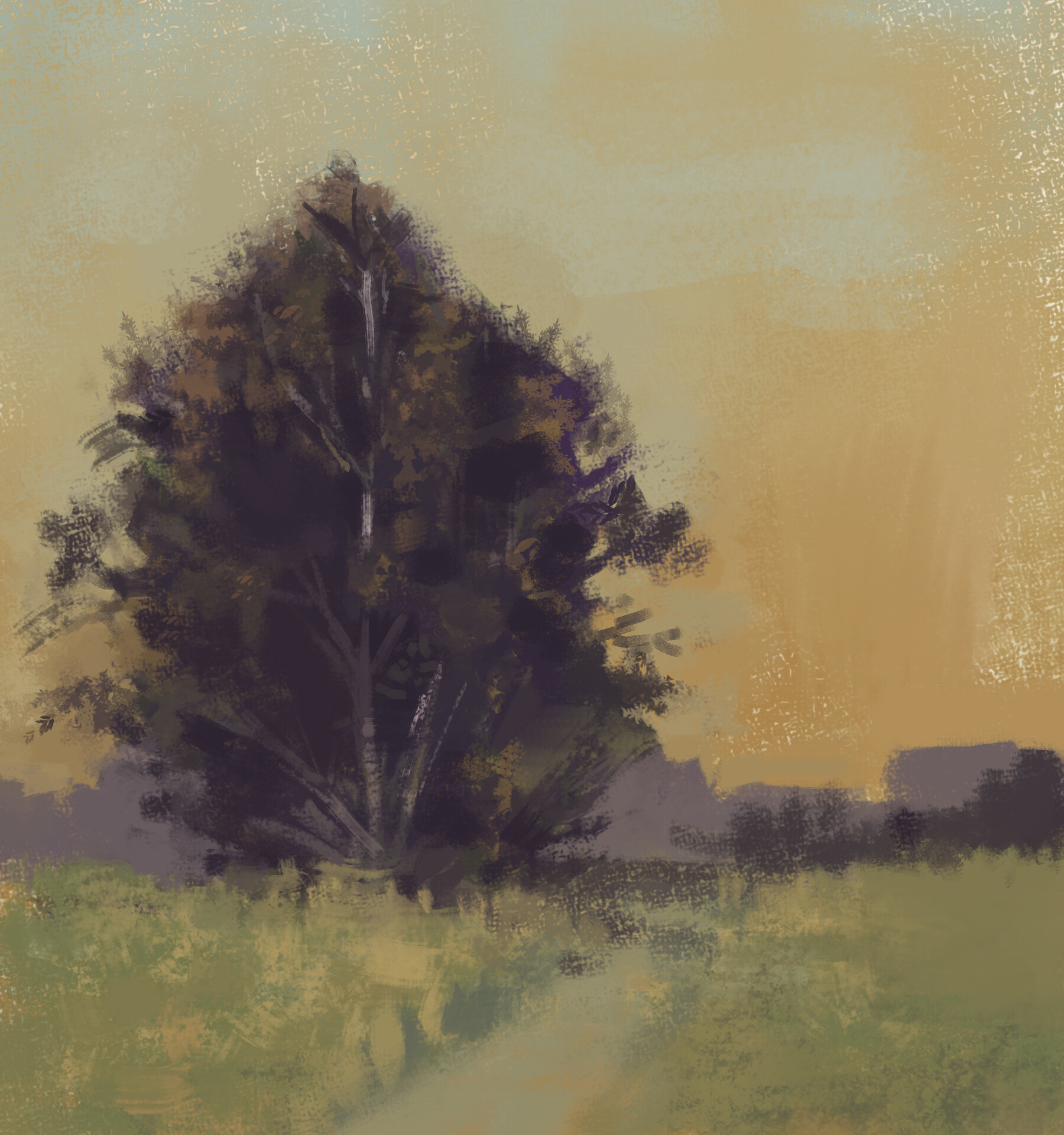 ArtStation - A selection of tree paintings