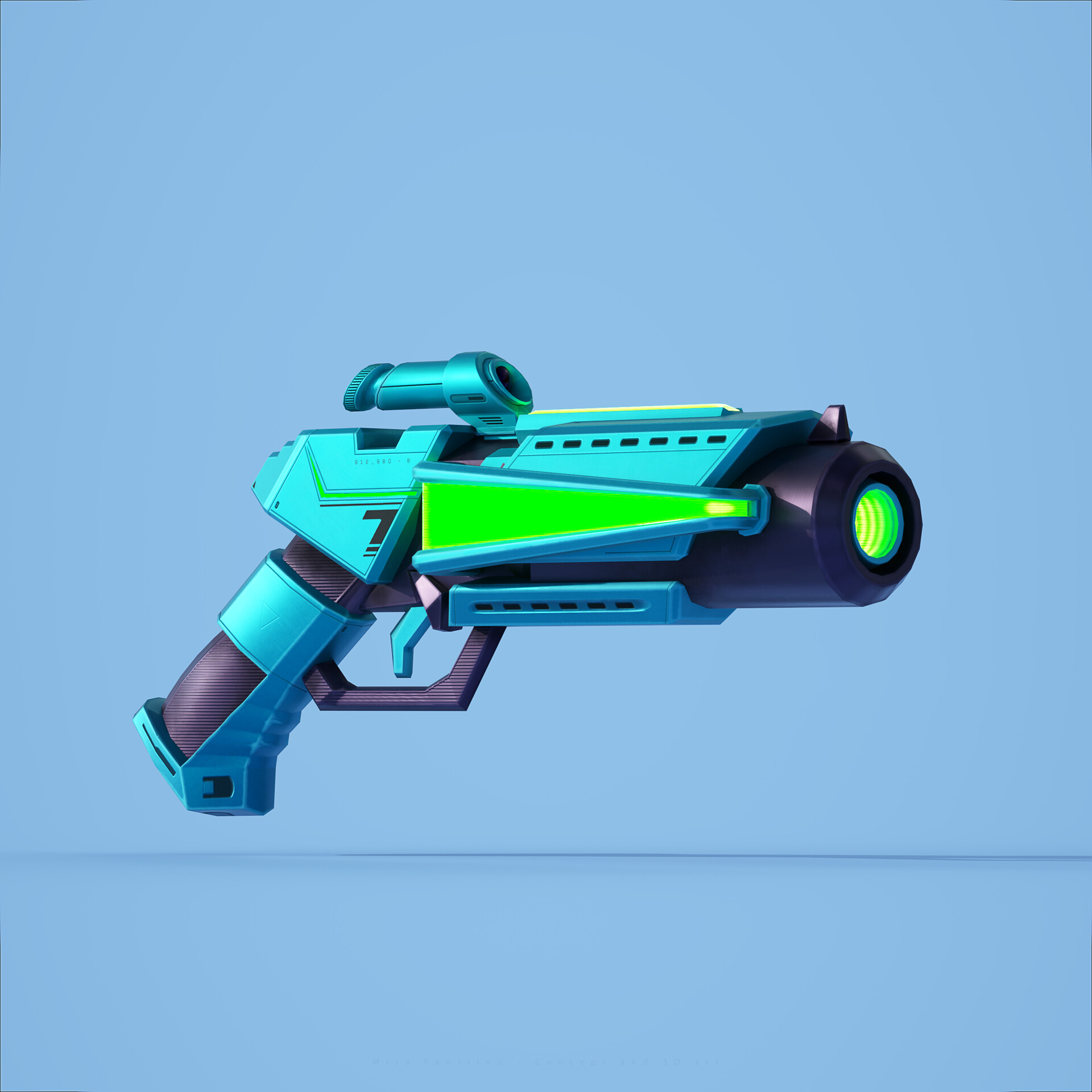 ArtStation - Stylized Gun