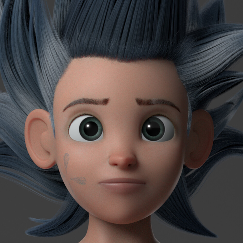 ArtStation - Ike Character with Xgen (Progress)