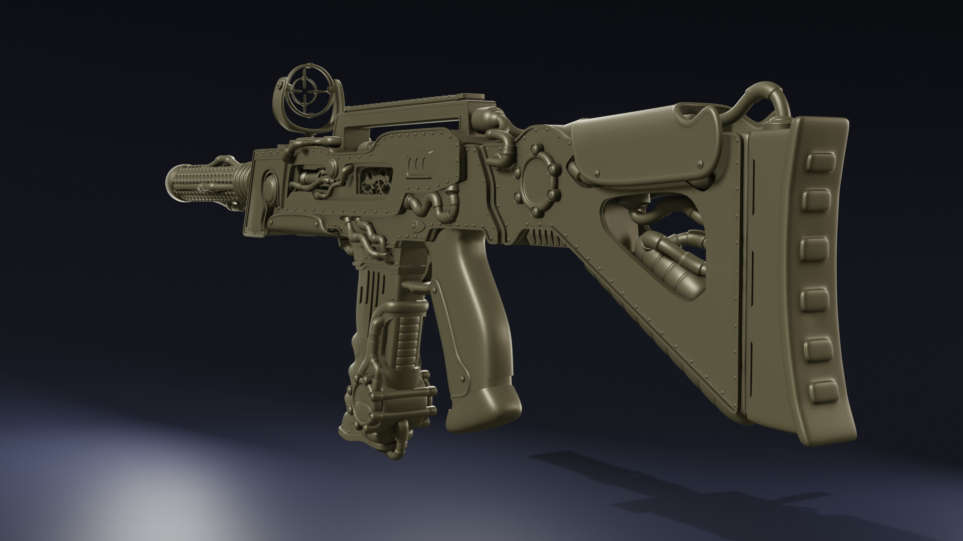 ArtStation - Steampunk-Dieselpunk stylized model from real weapon for ...