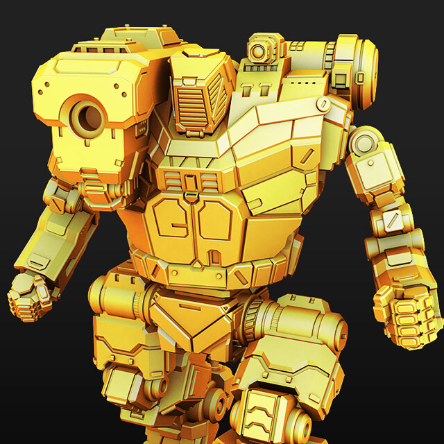 ArtStation - Hunchback Mech