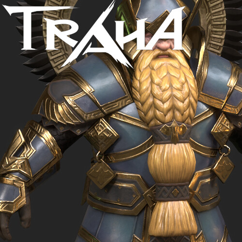 ArtStation - Moaigames 'TRAHA' Dwarf NPC work.