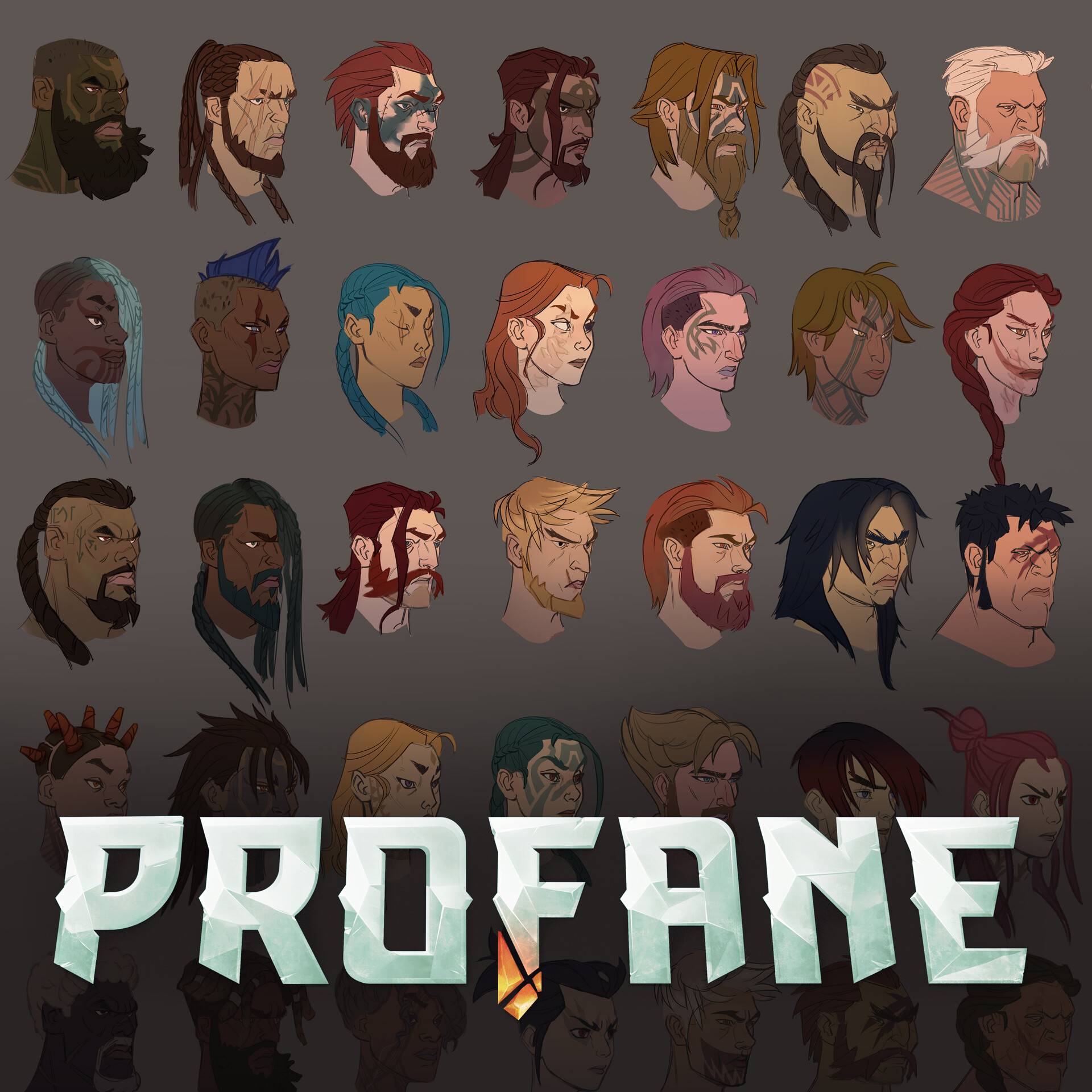 ArtStation - Profane - Early Character Concepts